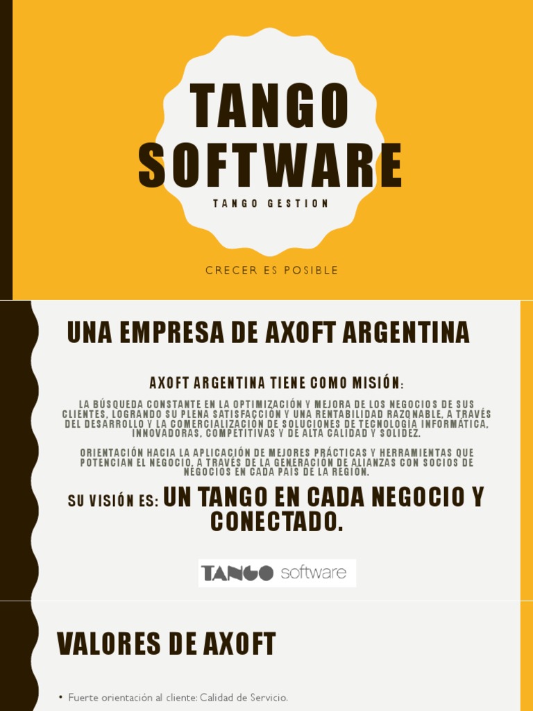 Presentacion Tango Software | PDF | Contabilidad | Computación en la nube