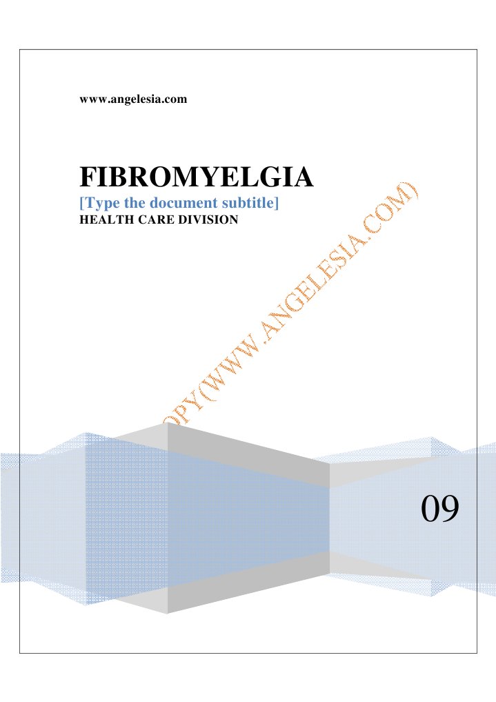 Fibromyelgia Pdf Fibromyalgia Pain