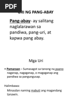Mga Panagano NG Pandiwa | PDF