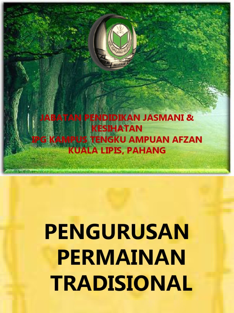 4pengenalan, Jenis Permainan Tradisional | PDF | Griya & Taman