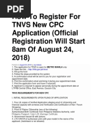 Steps in The Application For Certificate of Public Convenience | PDF ...