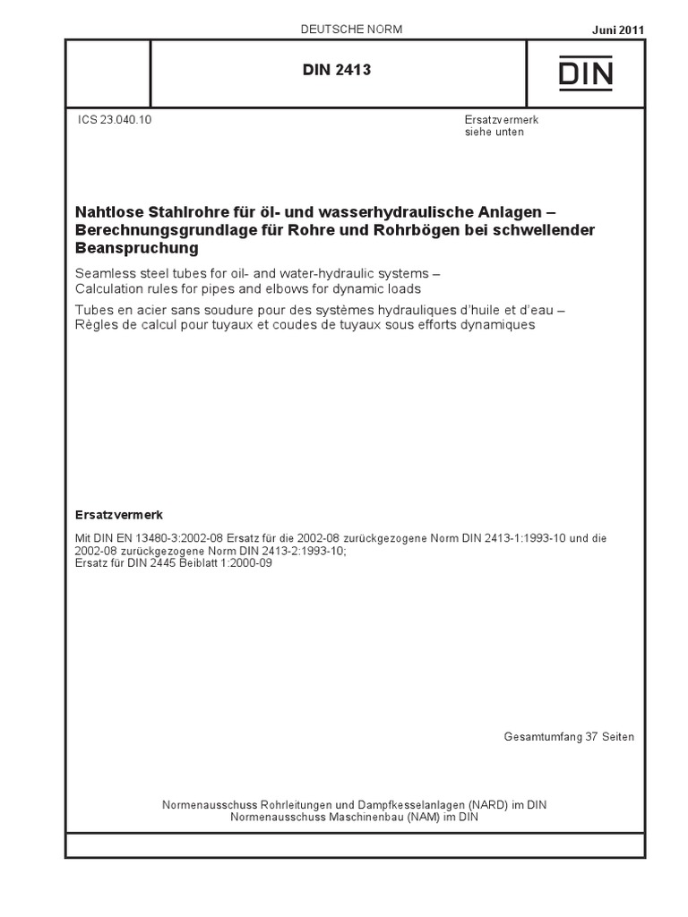 Din 2413 - 2011-06 | PDF