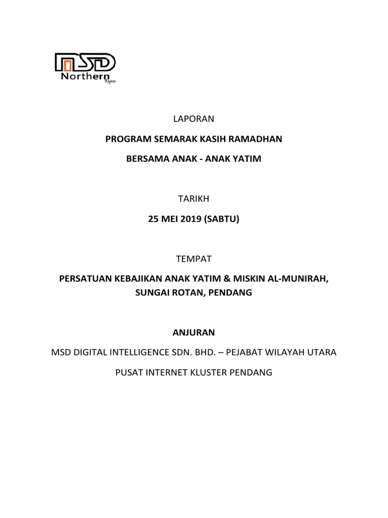 Laporan Program Csr Pdf