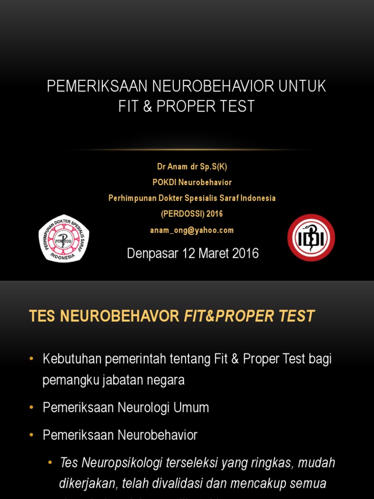 Fit and Proper Test 2016 PDF | PDF | Seni & Disiplin Bahasa