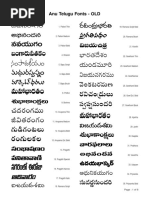 Telugu Typing Roma With Anu Script | PDF | Collation | Encodings