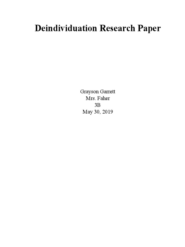 Final Draft | PDF | Psychology | Behavioural Sciences