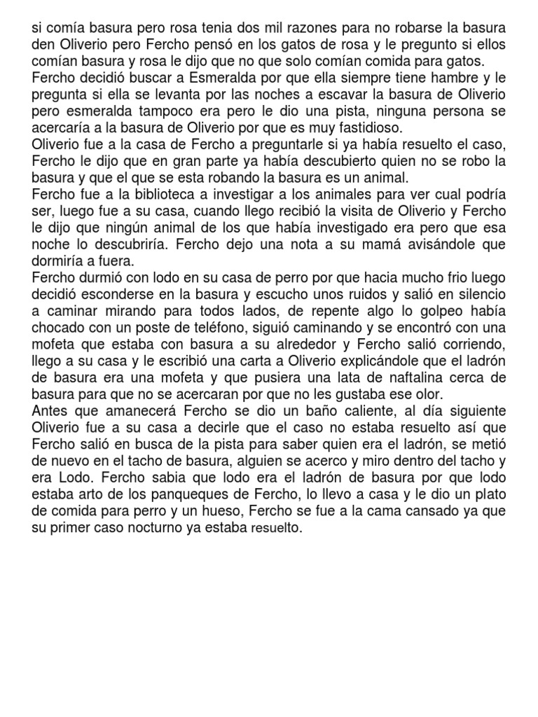 Resumen de El Gran Fercho | PDF