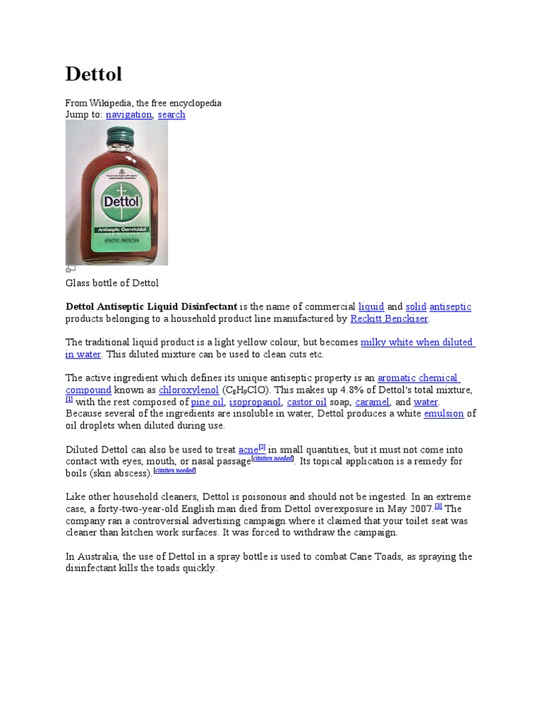 Dettol | PDF