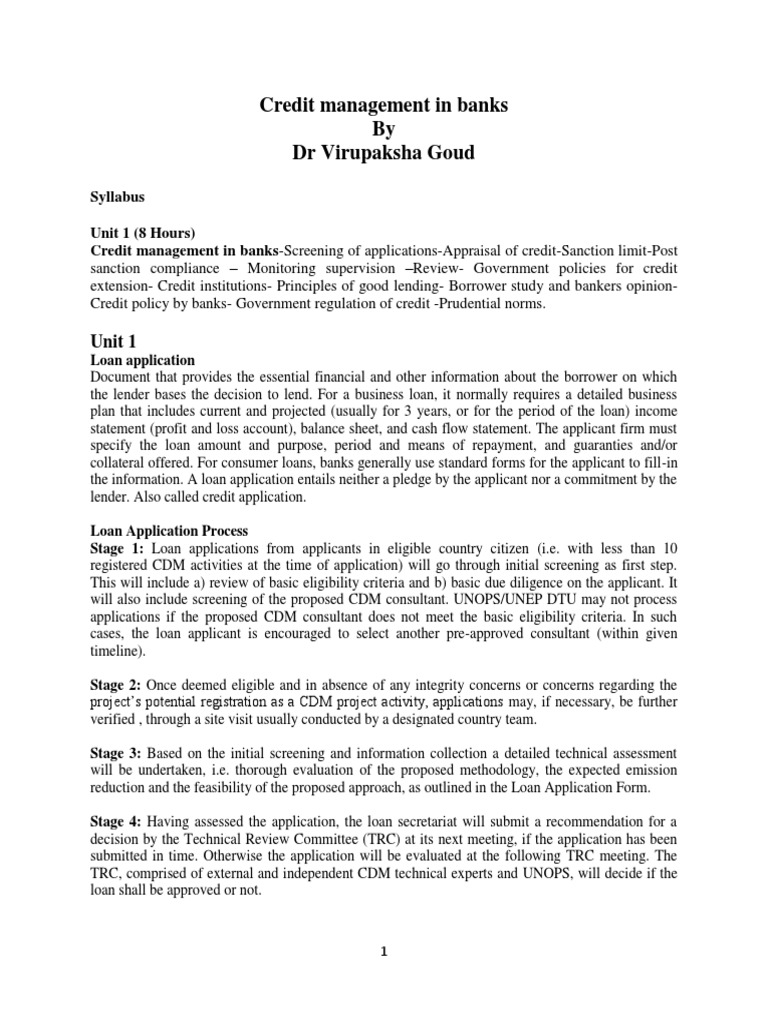 Strategic Credit Management - Introduction | PDF | Loans | Banks