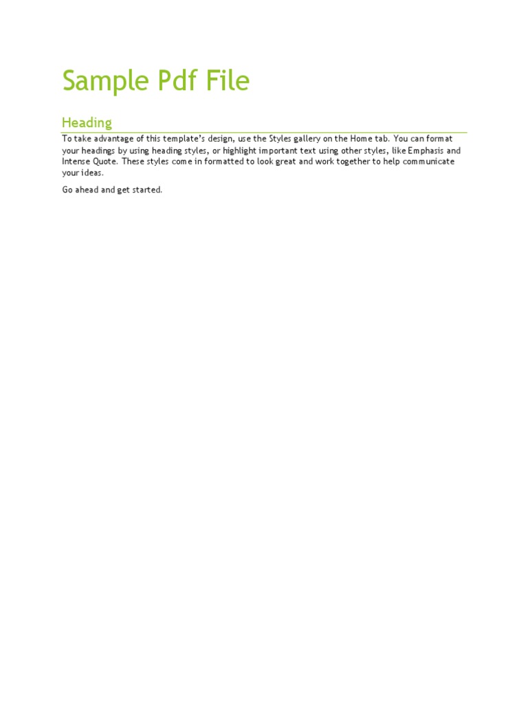 Sample PDF File: Heading | PDF