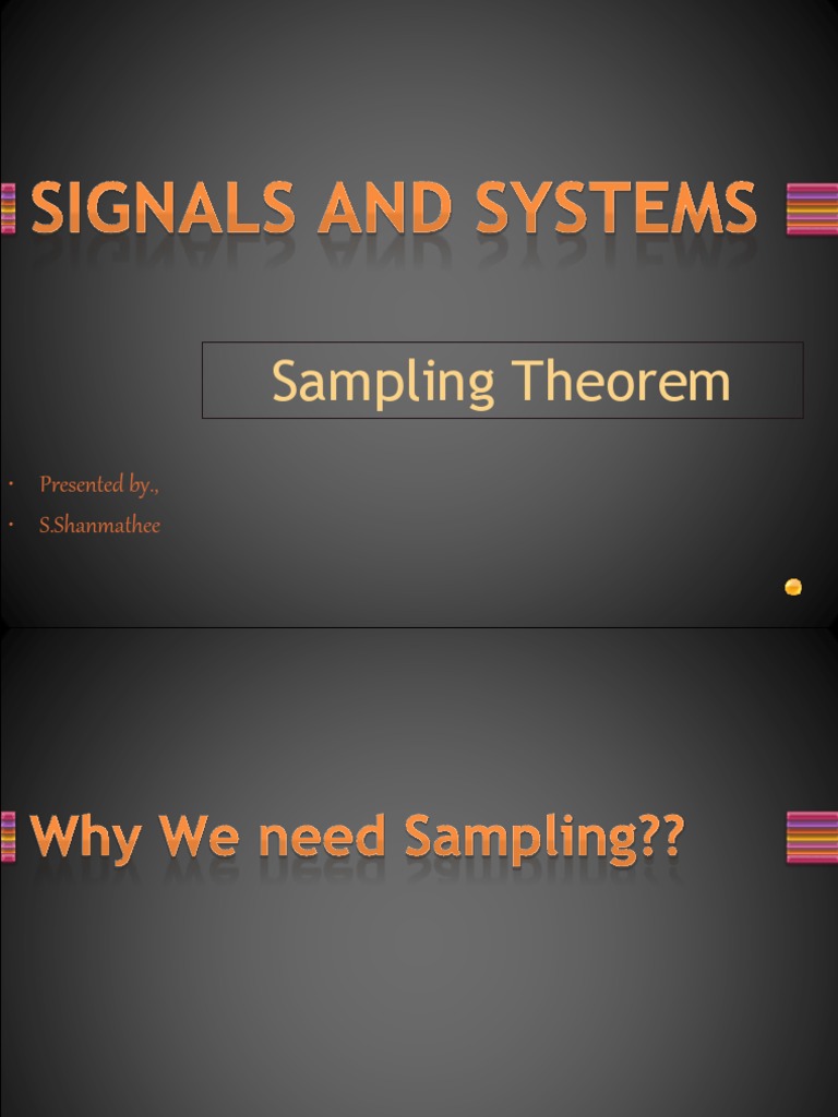 Sampling Theorem Pdf Analog To Digital Converter Sampling Signal Processing
