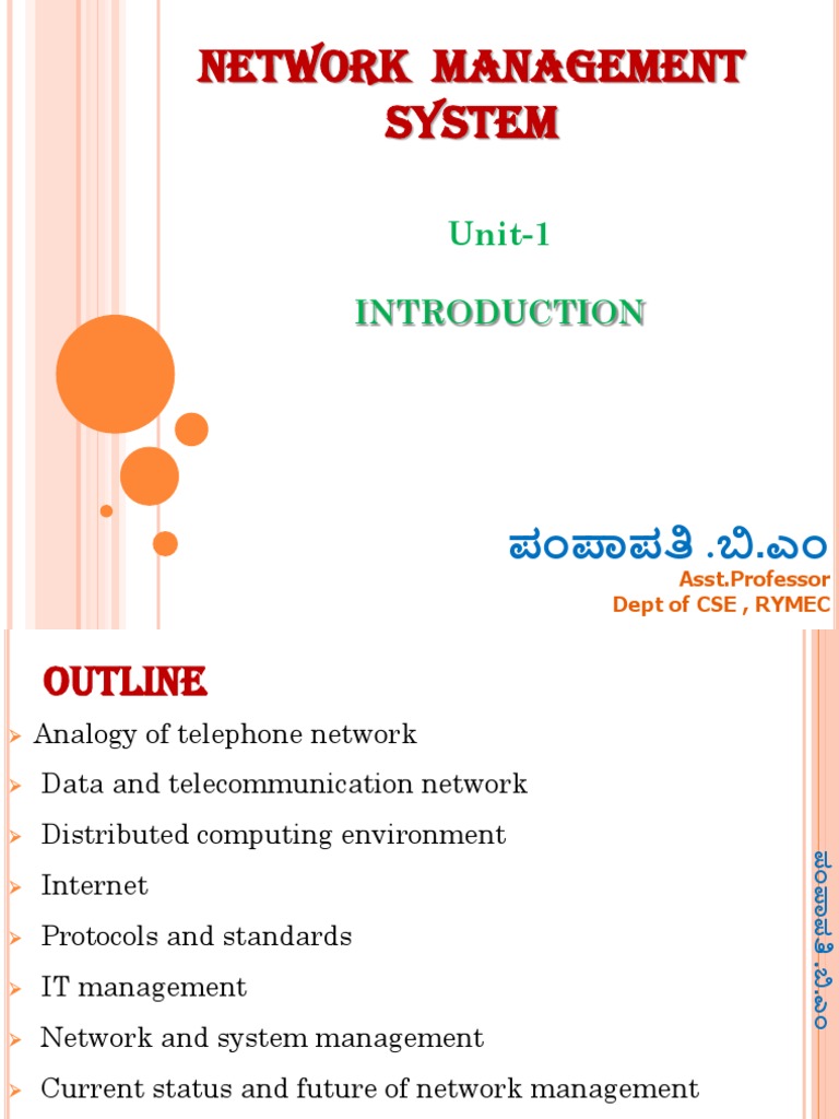 An Introduction to Network Management Systems | PDF | Internet Protocol ...