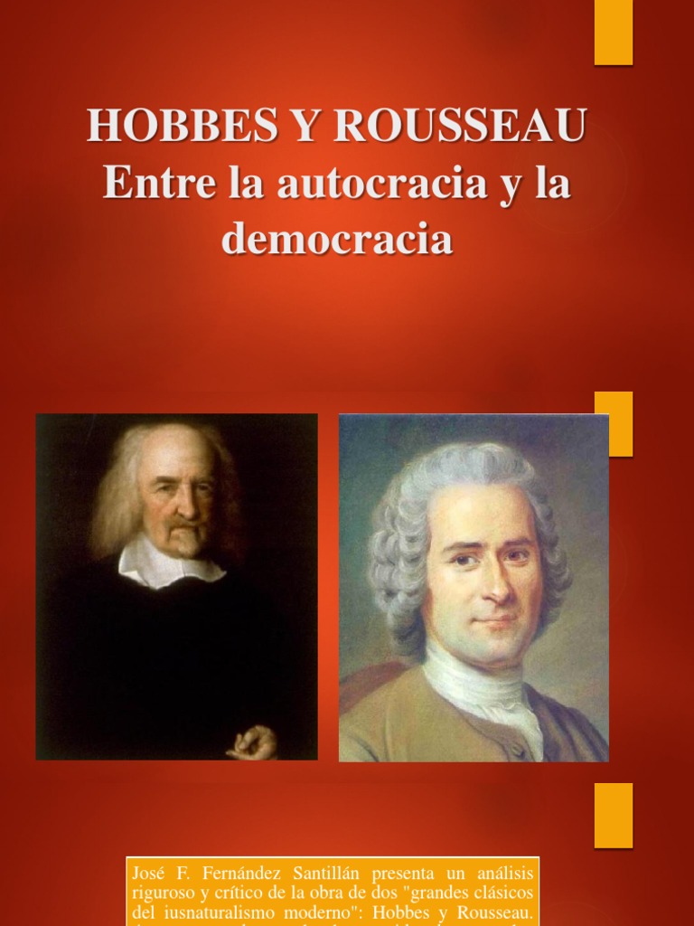 Hobbes y Rousseau | PDF | Thomas Hobbes | Estado (política)