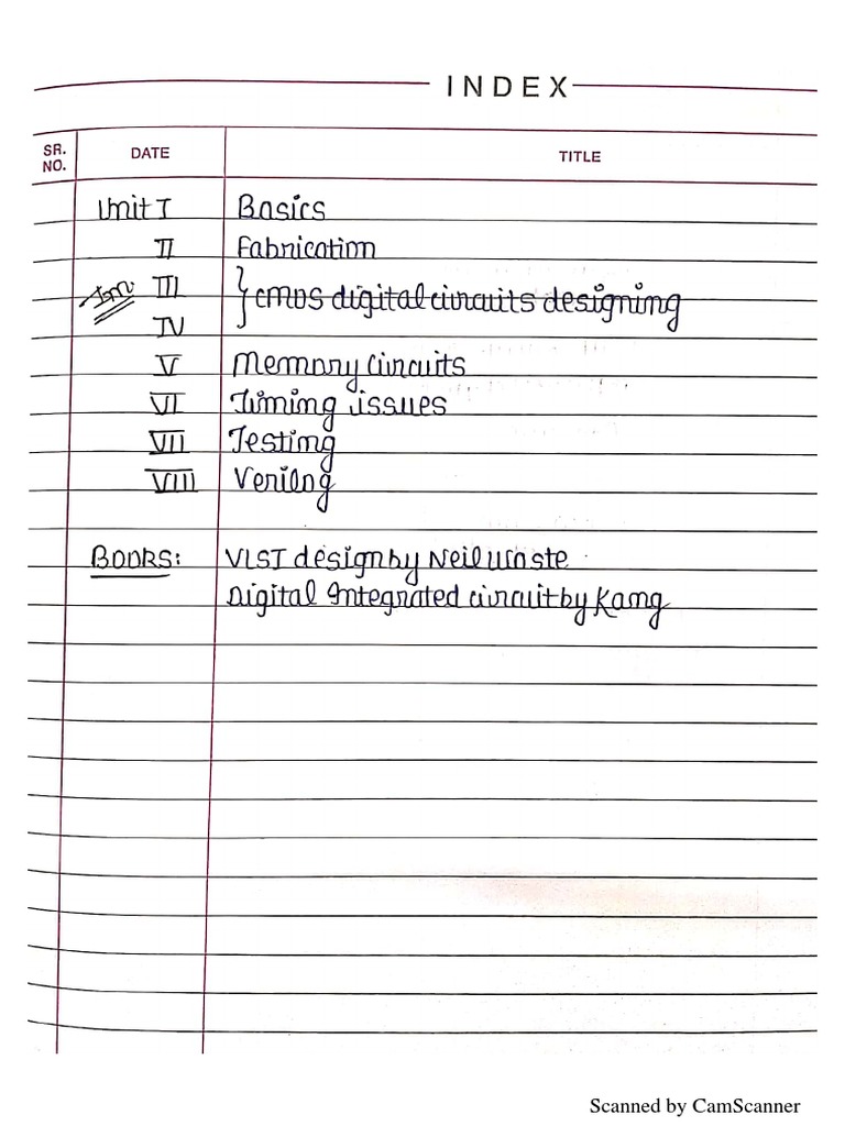 Vlsi Notes | PDF