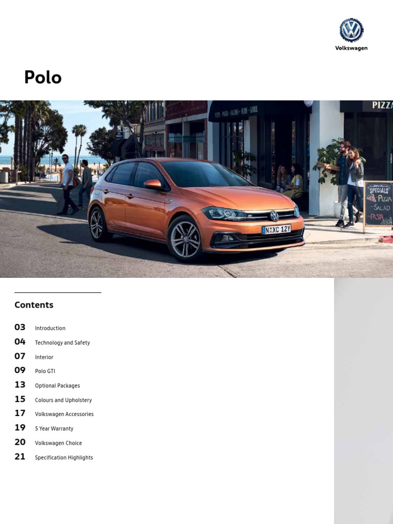 VW Polo Model Brochure MY19 | PDF | Option (Finance) | Smartphone