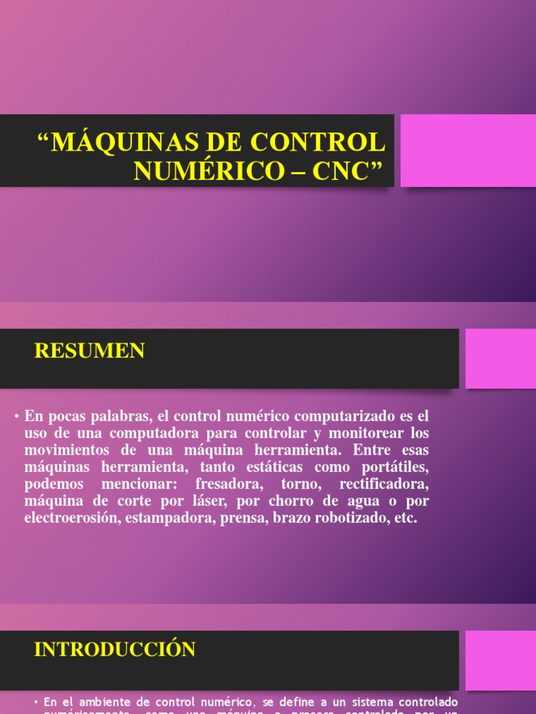 Introducción a Máquinas CNC | PDF | Control numerico | Herramienta de ...