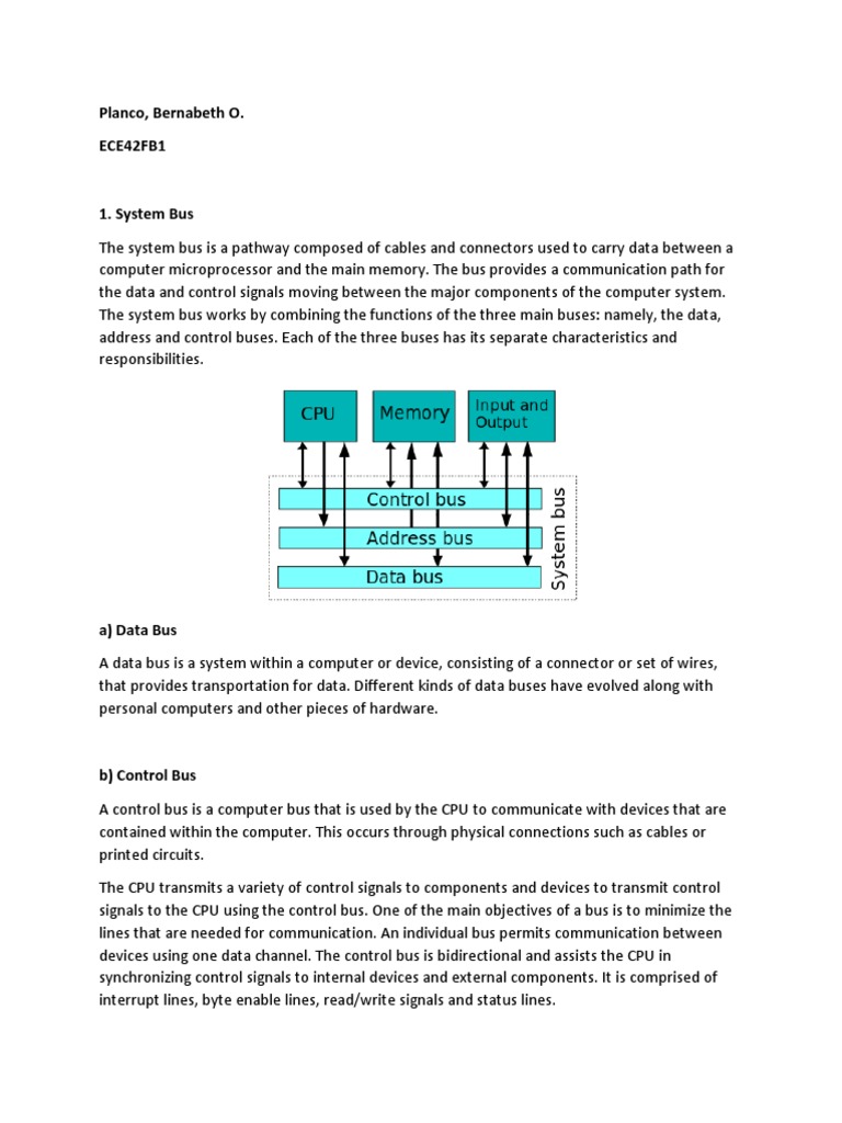 Planco, Bernabeth O. ECE42FB1 | PDF | Central Processing Unit | Electronic Design