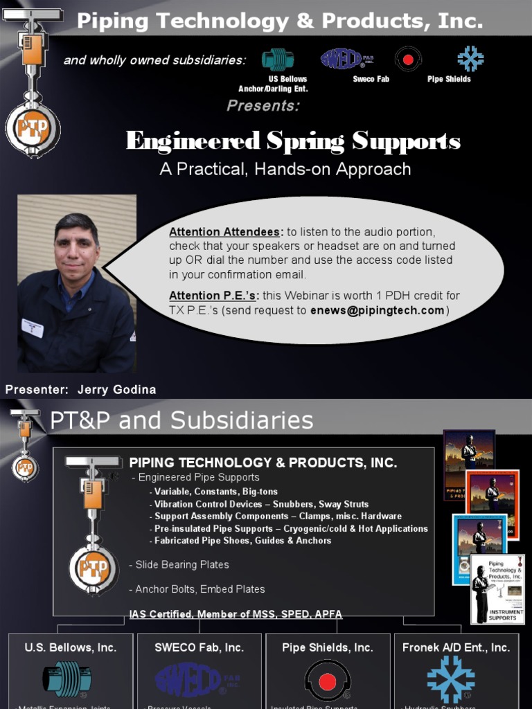 Engineered Spring Supports | PDF | Pipe (Fluid Conveyance) | Galvanization