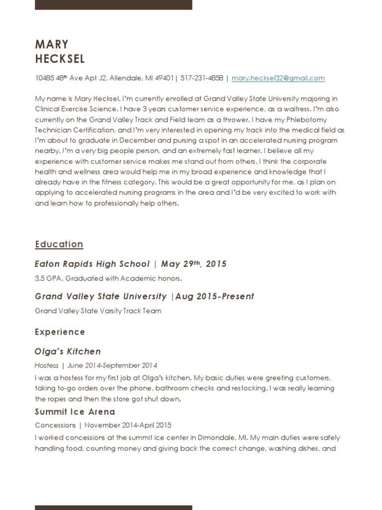 Mary-Resume M | PDF | Health Care