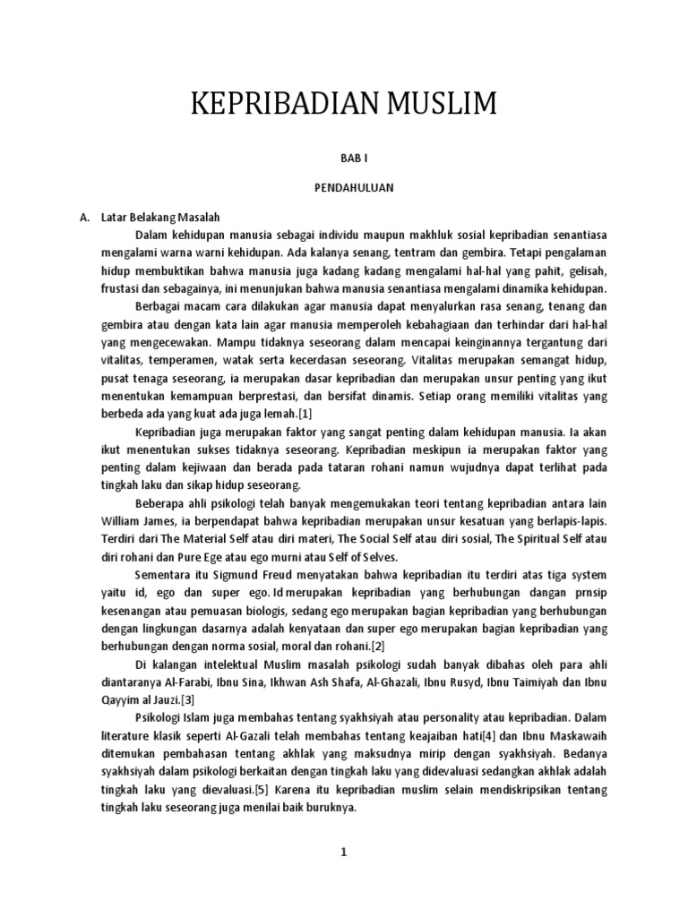 Kepribadian Muslim | PDF | Pengembangan Diri | Sains & Matematika