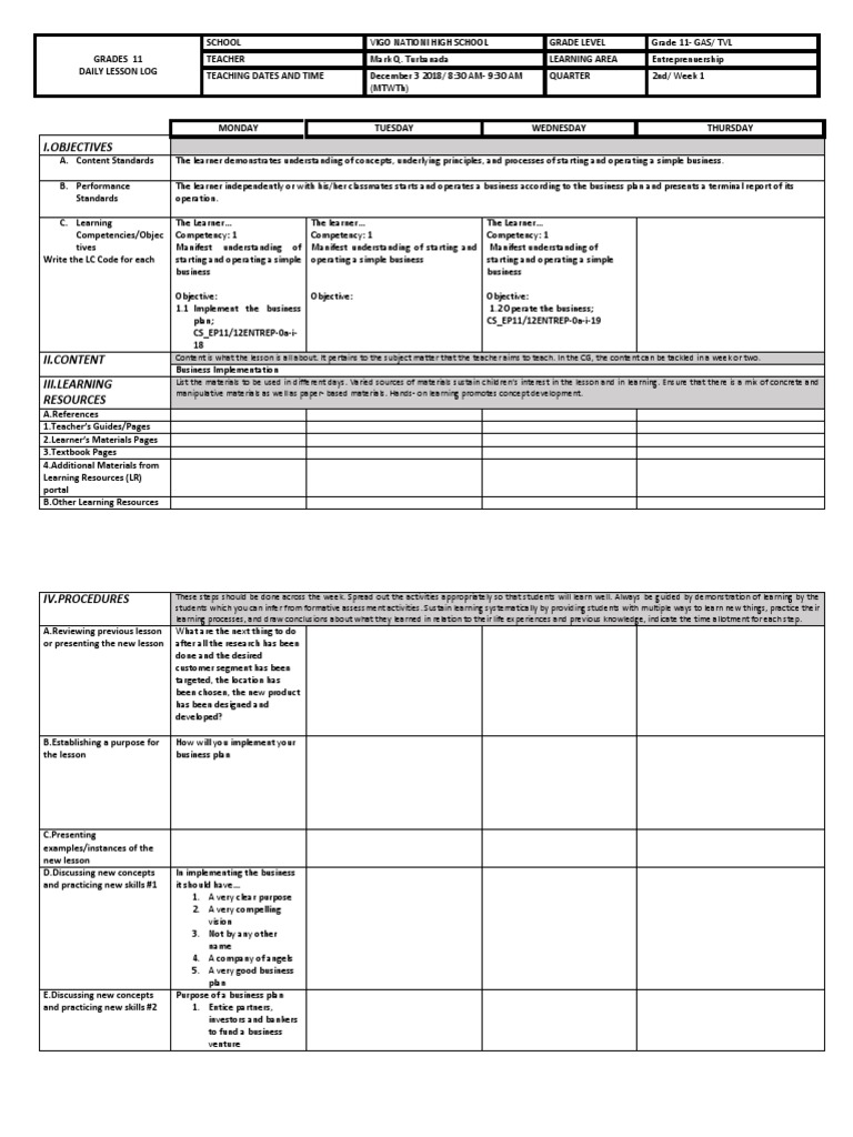 Implementing the Business Plan: Guiding Students Through Starting and ...
