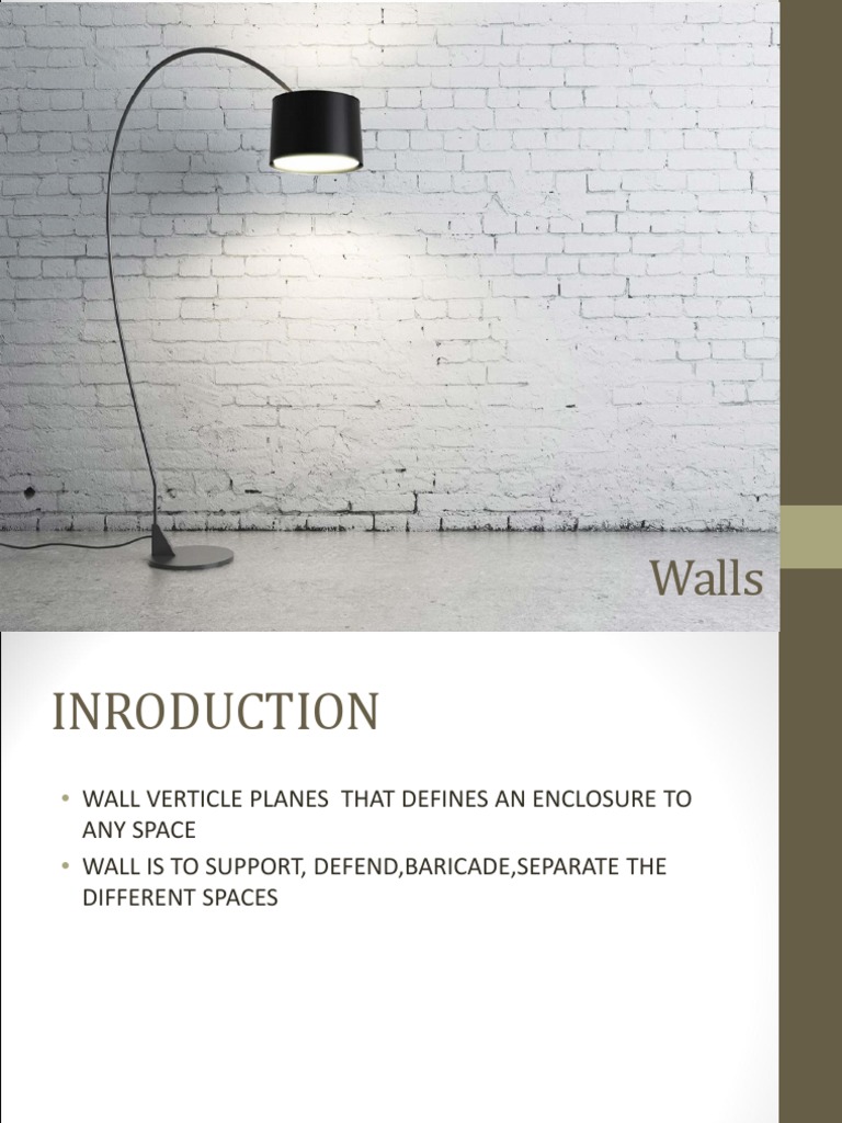 Walls | PDF | Drywall | Wall