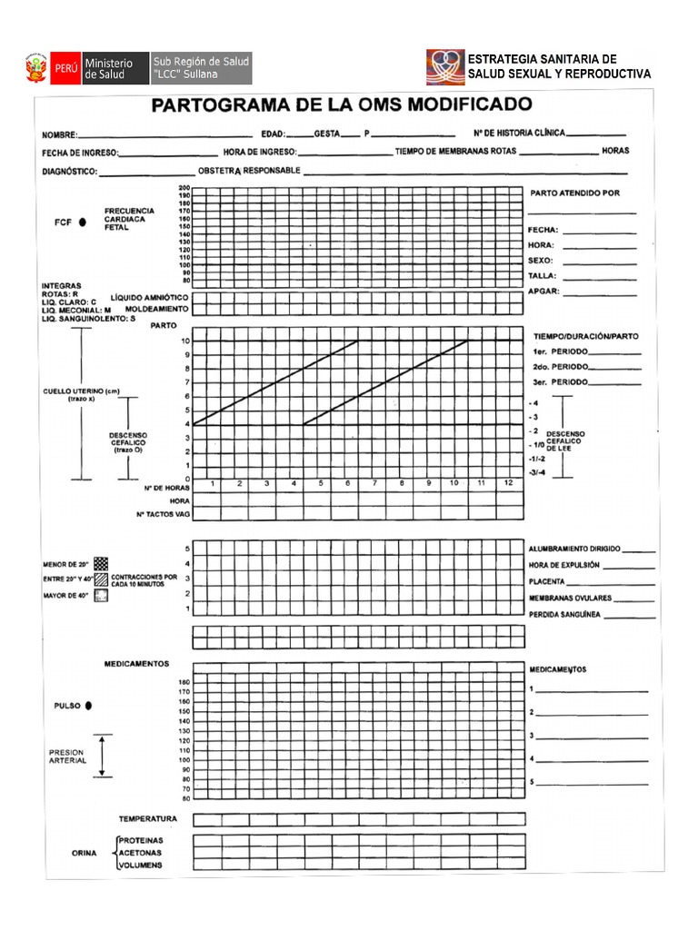 Partograma Oms Modificado | PDF