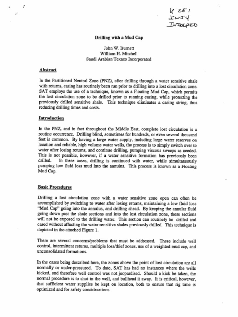 Mud Cap Drilling | PDF