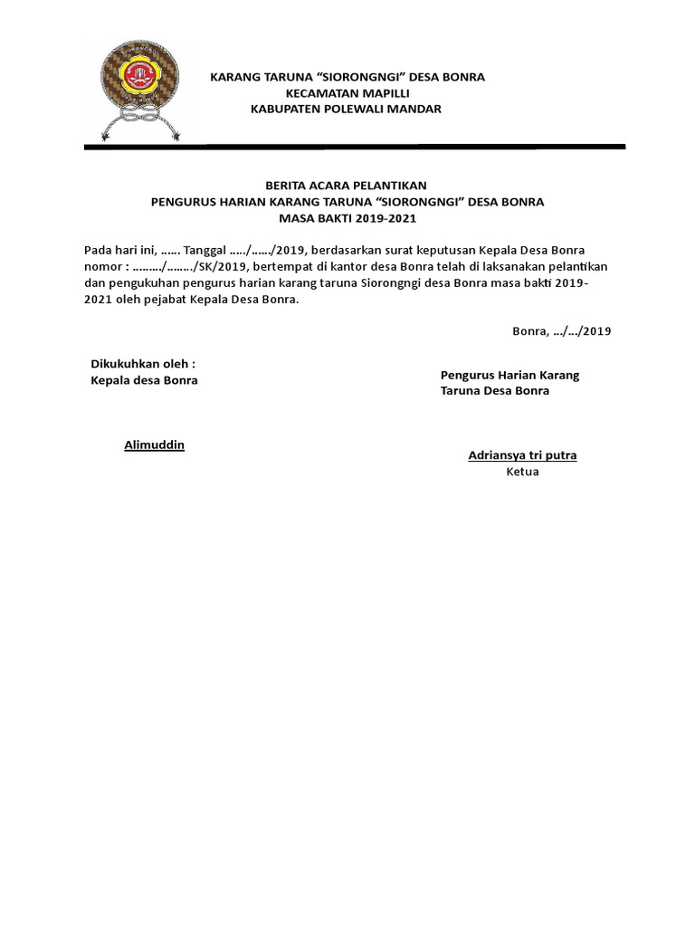 Lampiran Berita Acara | PDF