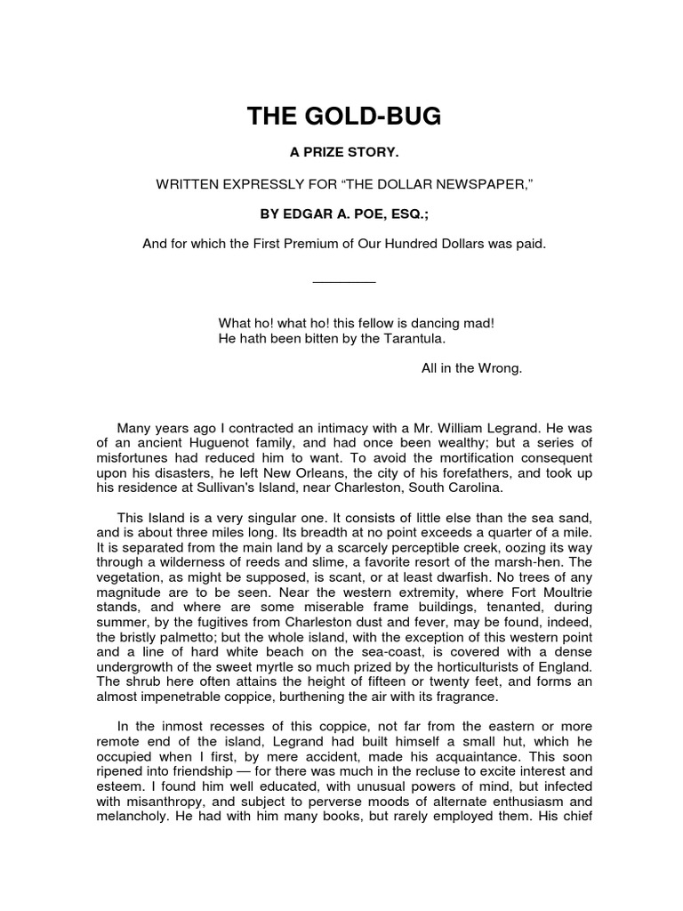 The Gold Bug | PDF | Nature