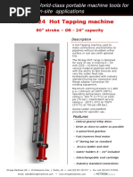 Hot Tapping Dimensional Guidelines | PDF | Tap (Valve) | Valve