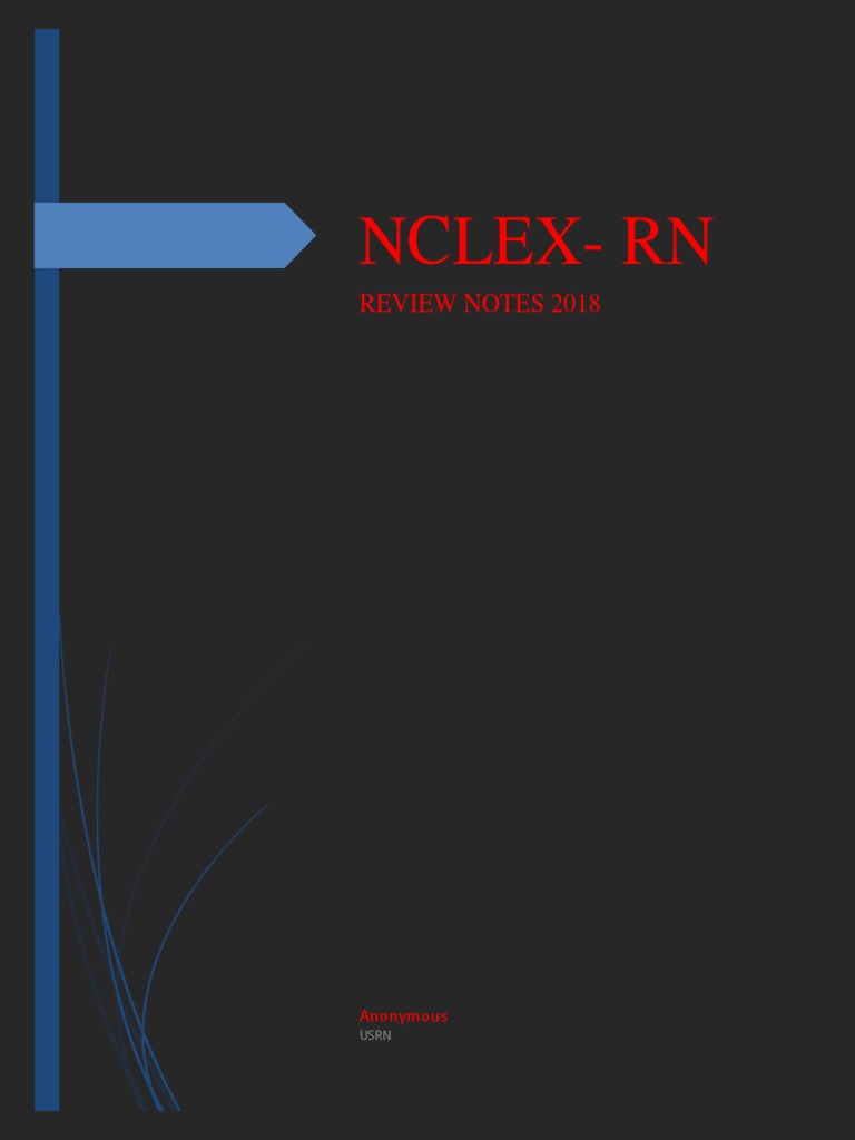Nclex Rn.2018 | PDF | Saline (Medicine) | National Council Licensure ...