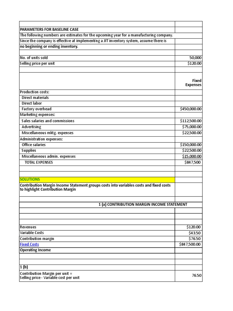 Spreadsheet Project | PDF | Production And Manufacturing | Business ...