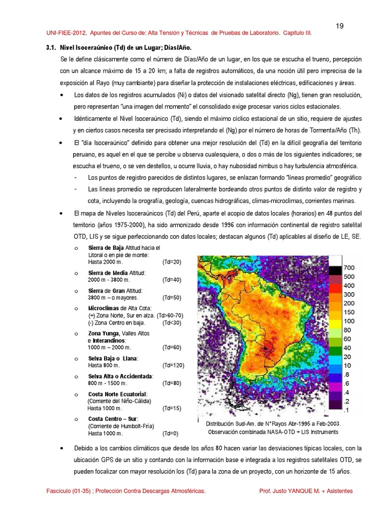 MAPA (TD) Isoceraunico 2013 (2p) | PDF | Earth Sciences | Geografía Física