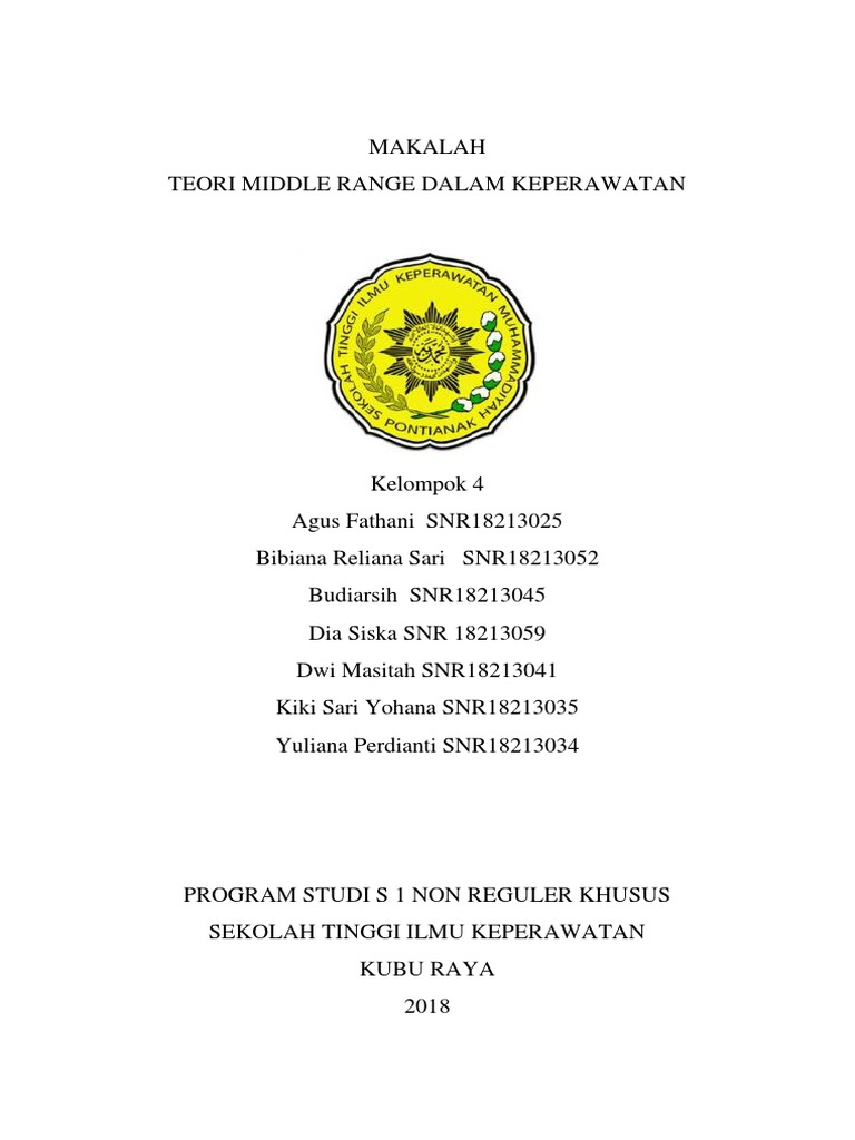 Teori Middle Range dalam Keperawatan | PDF | Sains & Matematika