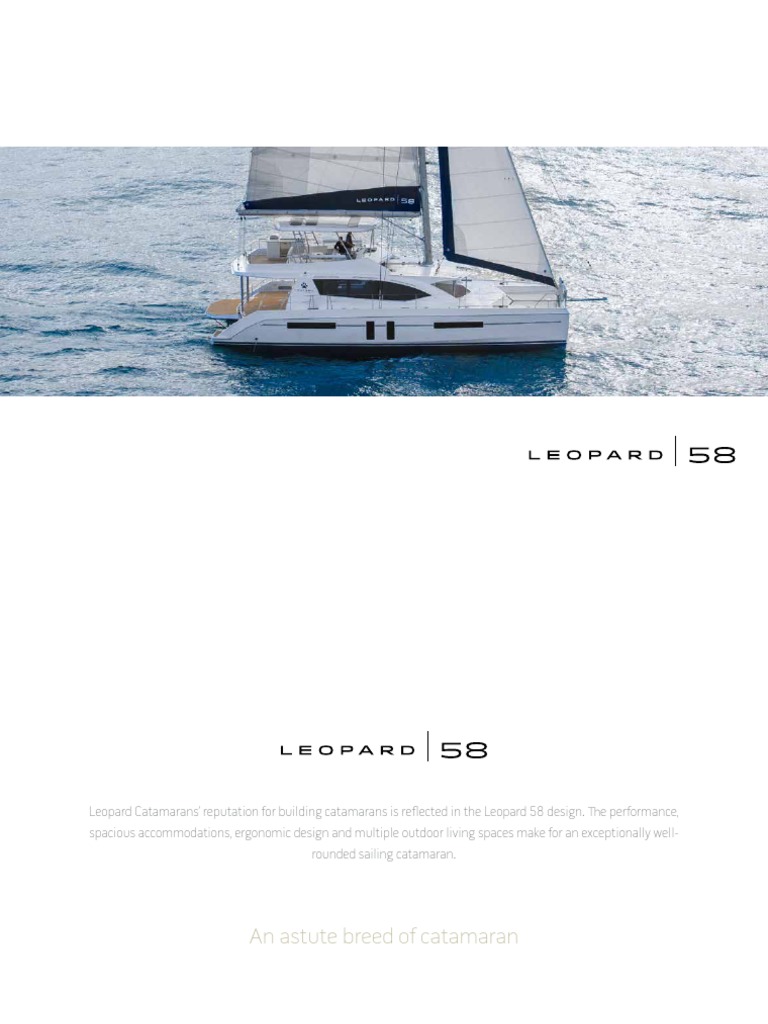 2018 Leopard 58 Brochure | PDF | Yacht | Deck (Ship)