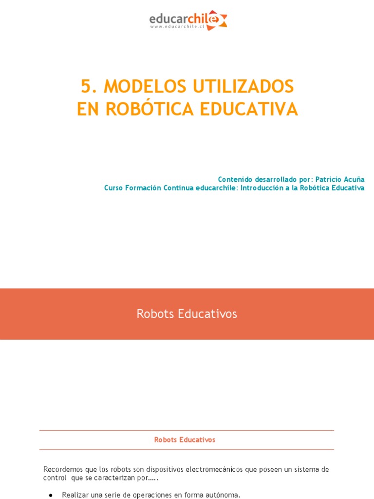 5.modelos Utilizados en Robótica Educativa | PDF | Raspberry Pi | Arduino