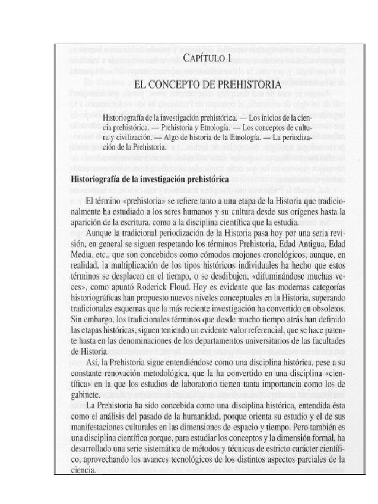 Nociones De Prehistoria General Jorge Juan Eiroa 2003 Capitulo 1 Pdf