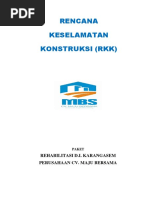 Contoh Tabel IBPRP K3 Konstruksi | PDF