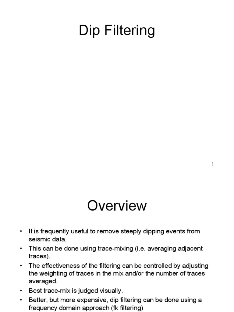 Dip Filtering | PDF | Filter (Signal Processing) | Fourier Transform