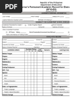School Form 10 SF10 Learner's Permanent Academic Record For Elementary School | PDF | Cognition ...