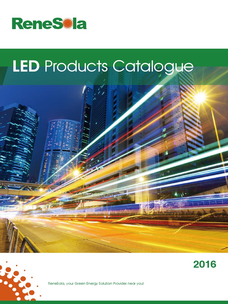 Catalog Renesola LED | PDF | Incandescent Light Bulb | Lighting