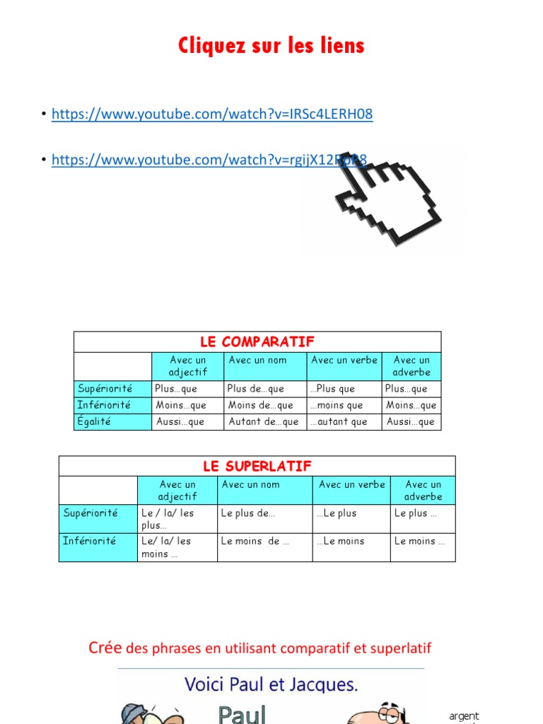 Comparatif Et Superlatif | PDF