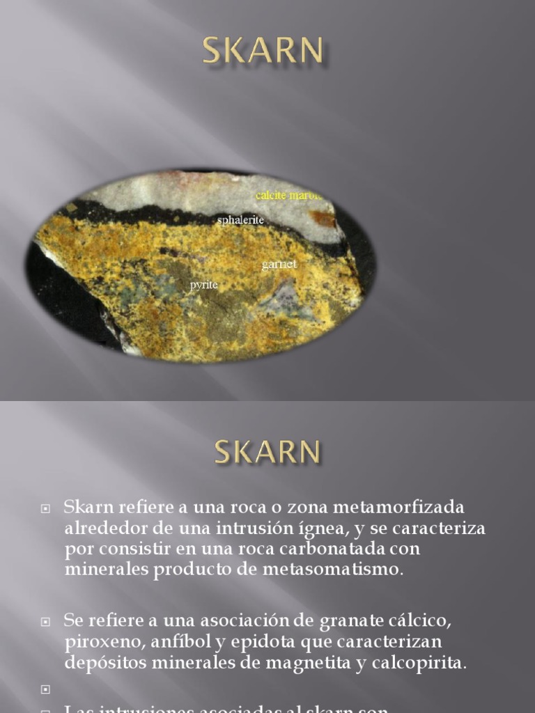 Skarn | PDF | Minerales | Roca (geología)