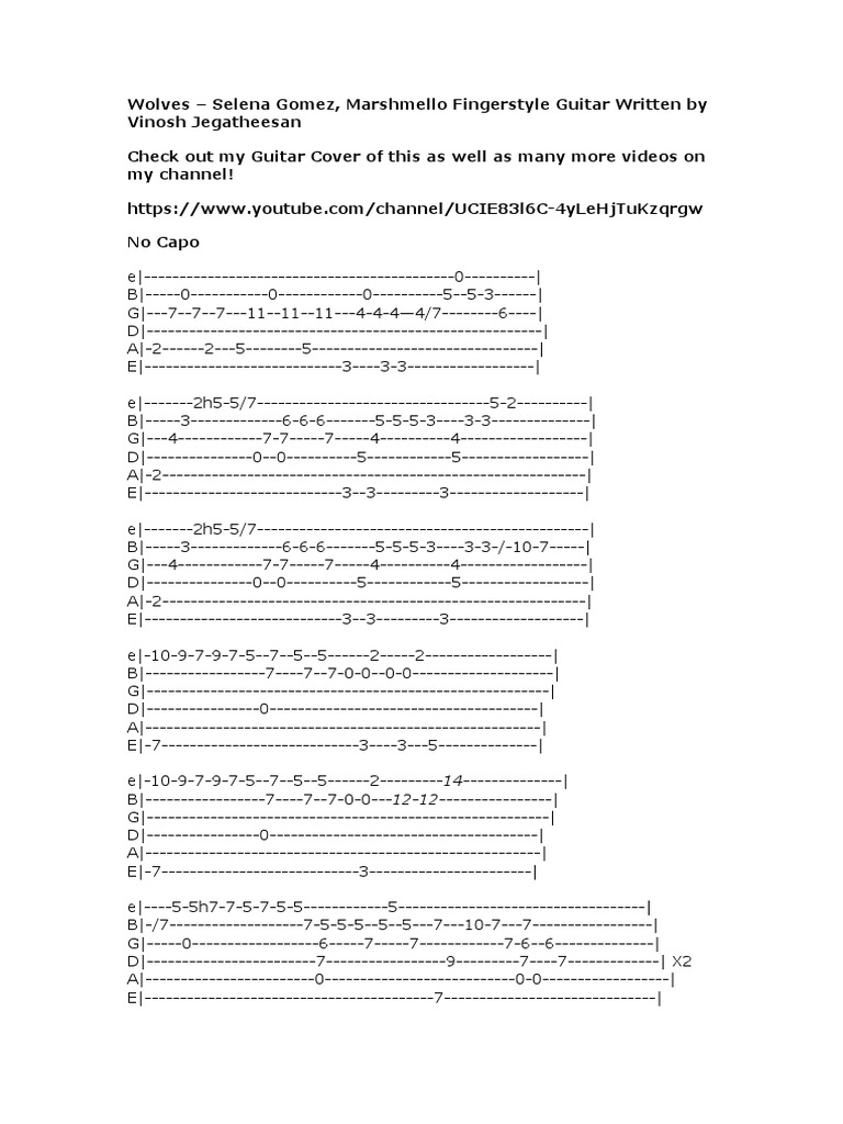 Wolves Tabs | PDF | Leisure