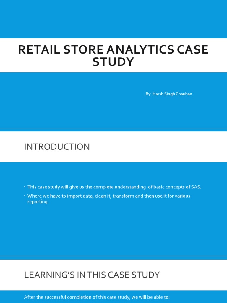 SAS Case Study | PDF | Sas (Software) | Information Retrieval