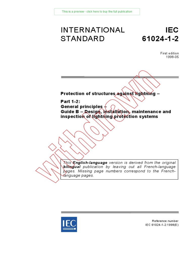 Info Iec61024-1-2 (Ed1.0) en D | PDF | International Organization For ...