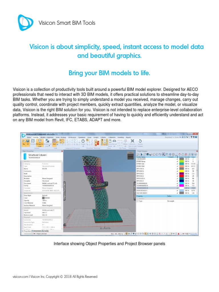 Visicon Brochure | PDF | Autodesk Revit | Building Information Modeling