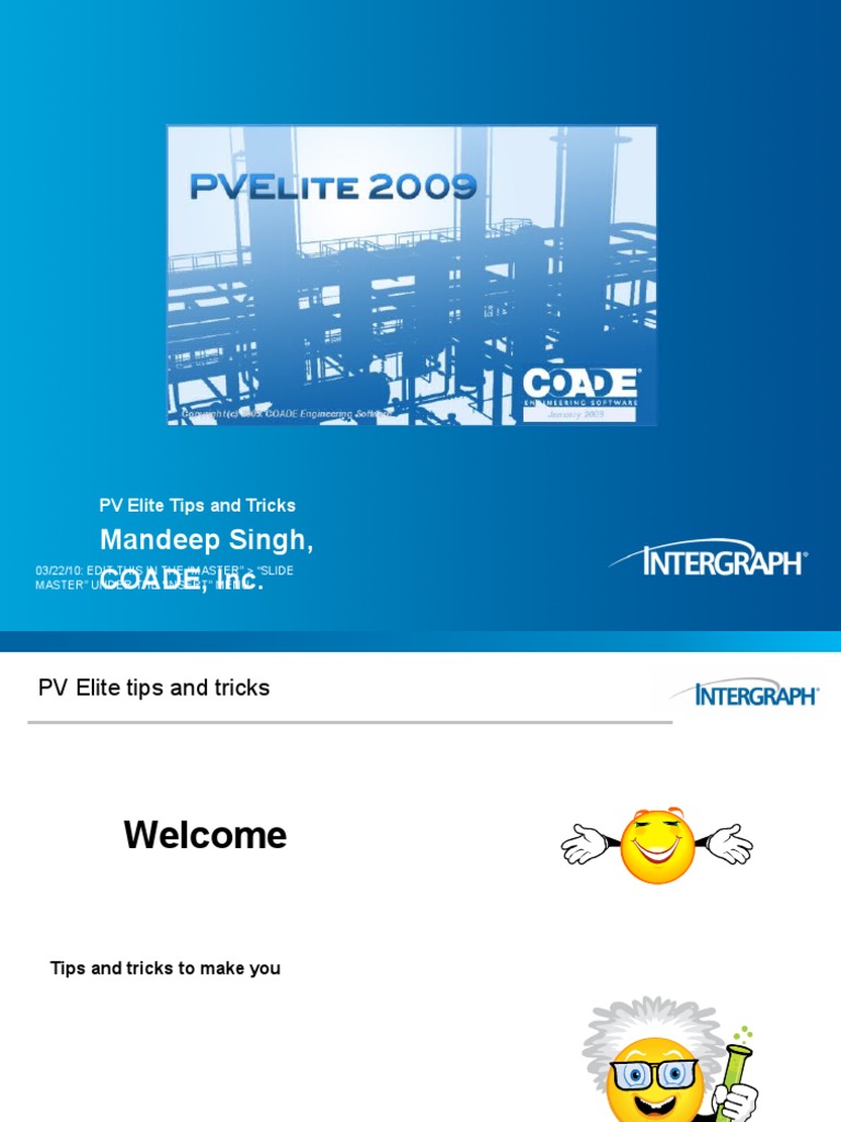 PV Elite Tips and Tricks | PDF | Software | Computing