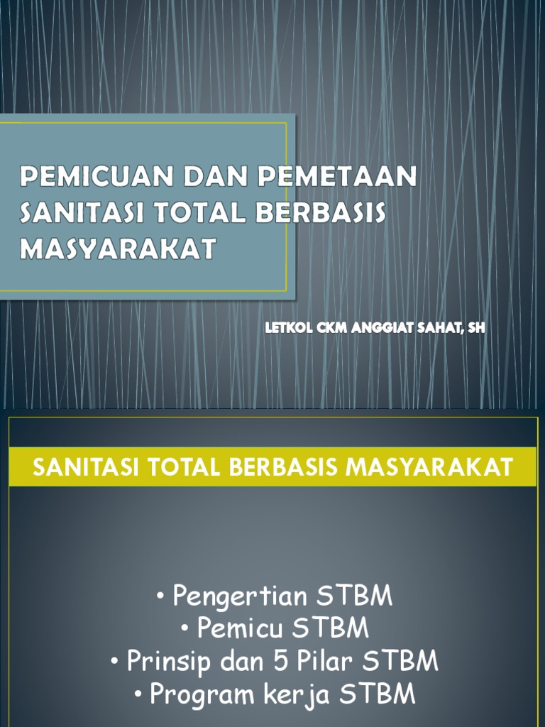 Pemicuan STBM untuk Sanitasi Masyarakat | PDF